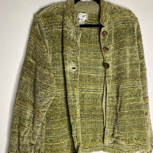 Freeport Studio | Jackets & Coats | Vintage Green Tweed Jacket | Poshmark